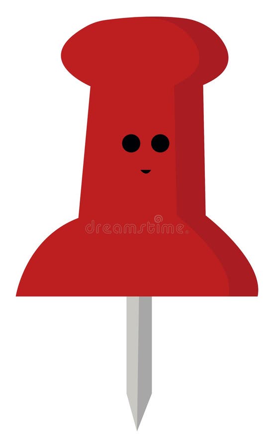 Red Pin, Illustration, Vector Stock Vector - Illustration of empty ...