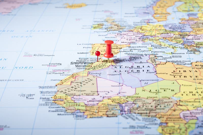 Red pin on a map stock photo. Image of journey, geography - 72615304