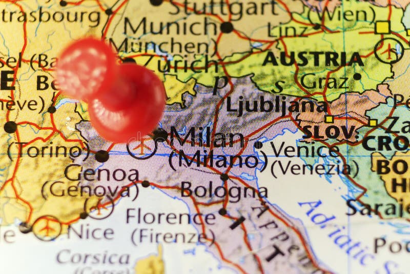 Pushpin Milan Map Stock Illustrations – 3 Pushpin Milan Map Stock ...
