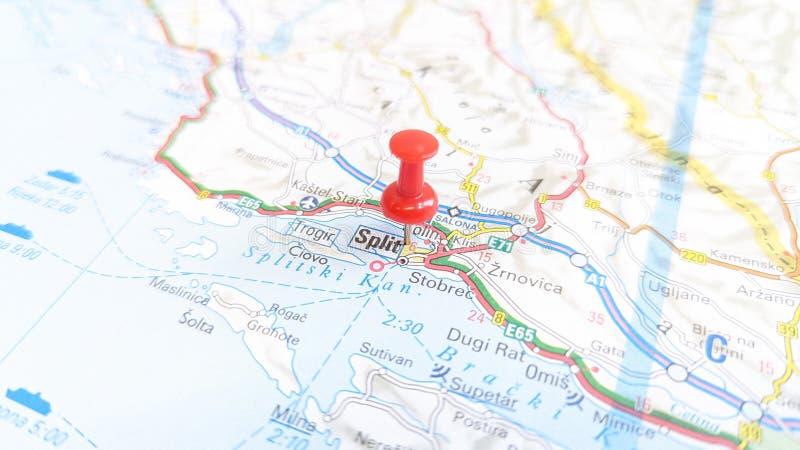 Trogir Croatia Map Stock Photos - Free & Royalty-Free Stock Photos from ...