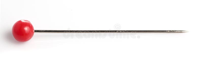 Pin with Red Head stock photo. Image of point, head, needle - 13161726