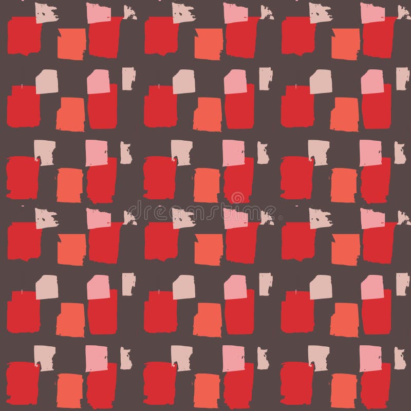 Red and Pink Blocks in Various Sizes. Stock Vector - Illustration of ...