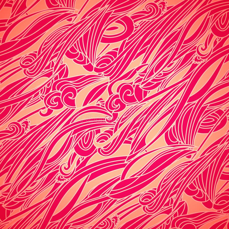 Red pink doodle background stock vector. Illustration of bright - 67044887