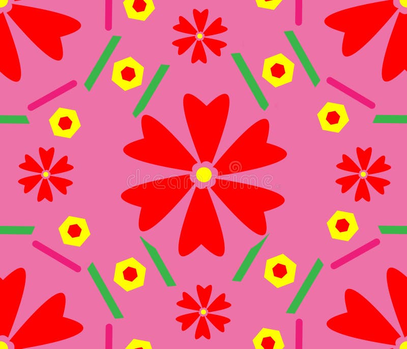 Red Floral Design Picture. Image: 5524156