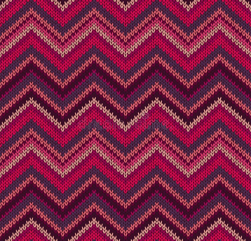 Seamless Multicolor Ethnic Geometric Knitted Patte Stock Vector ...