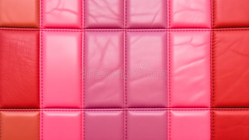 Red-pink Multi Colored Genuine Leather Close-up. Abstract Background ...