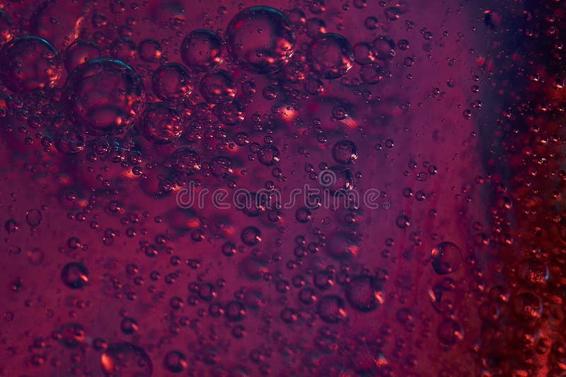 Red Pink Rising Bubbles in Different Sizes Stock Photo - Image of blue ...