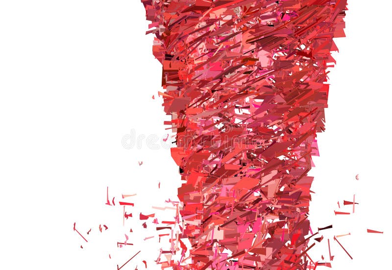 Red Pink Tornado Whirlwind on White Stock Photo - Image of backdrop ...