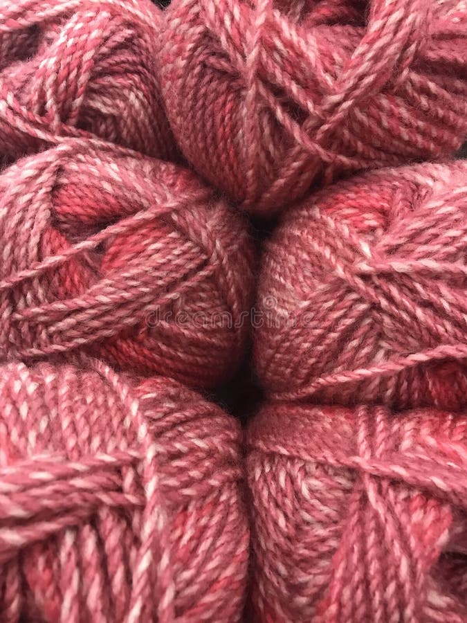 Red Pink Yarn Macro Background Texture Stock Photo - Image of close ...