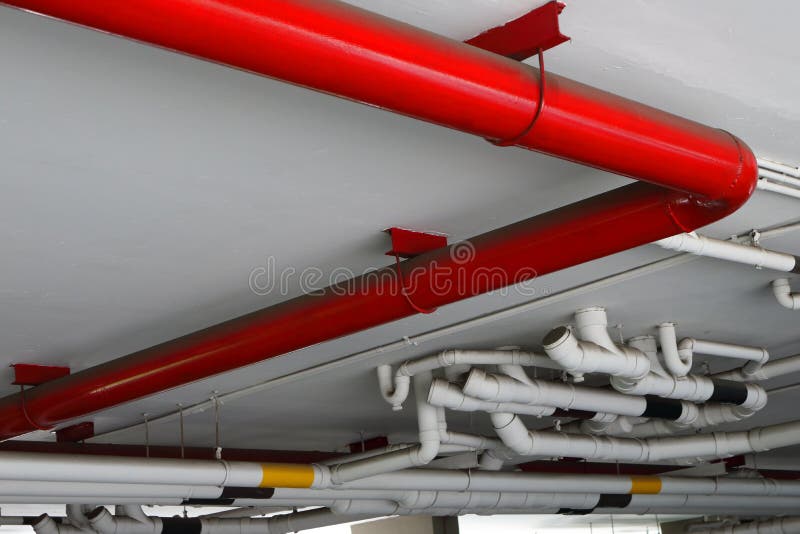The red pipe stock photo. Image of piping, pipeline - 137469660