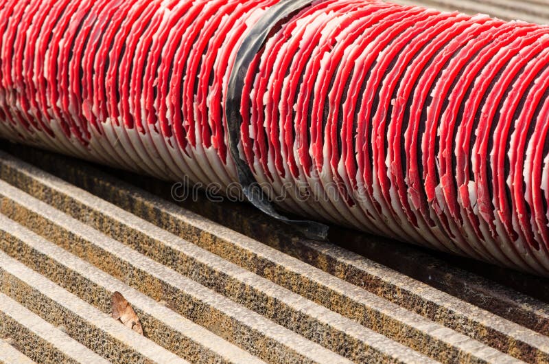 Red pipe stock photo. Image of concrete, brown, abstract - 40583222