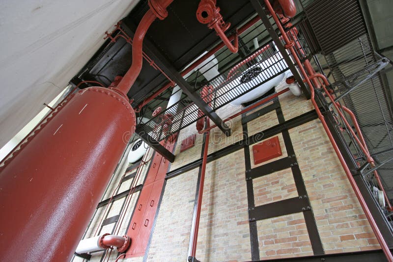 Red pipes stock photo. Image of generator, powerplant - 7562152