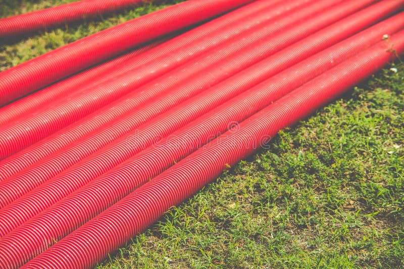 Red pipes background stock image. Image of surface, pattern - 152498411
