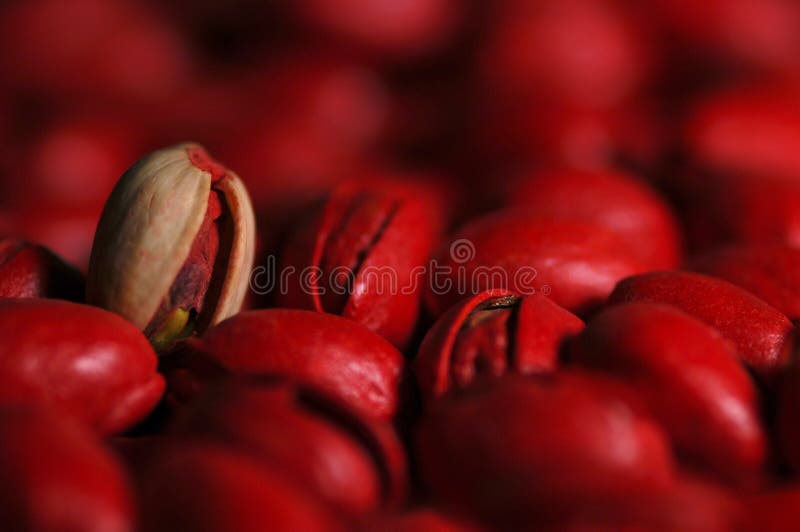 Red pistachios stock image. Image of texture, food, edible - 99891