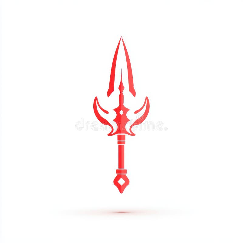 Red Pixel Art Dagger Sharp Angular Weapon Graphic Stock Illustration ...