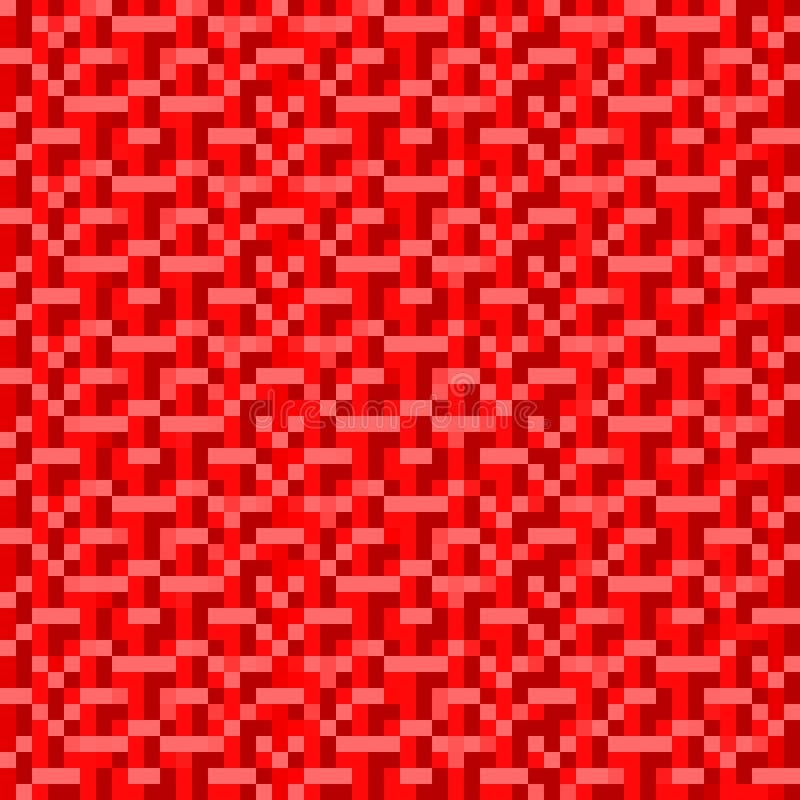 Red Pixel Pattern Background, Pixilated Red for Technology Backdrop ...