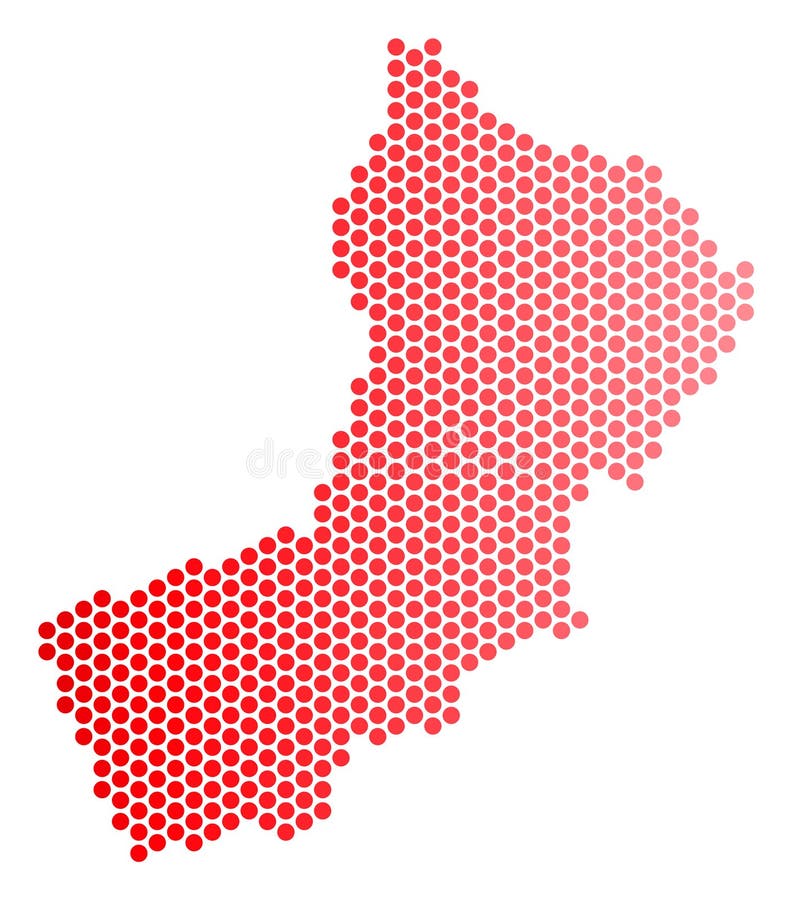 Red Dot Oman Map stock vector. Illustration of spheric - 118733777