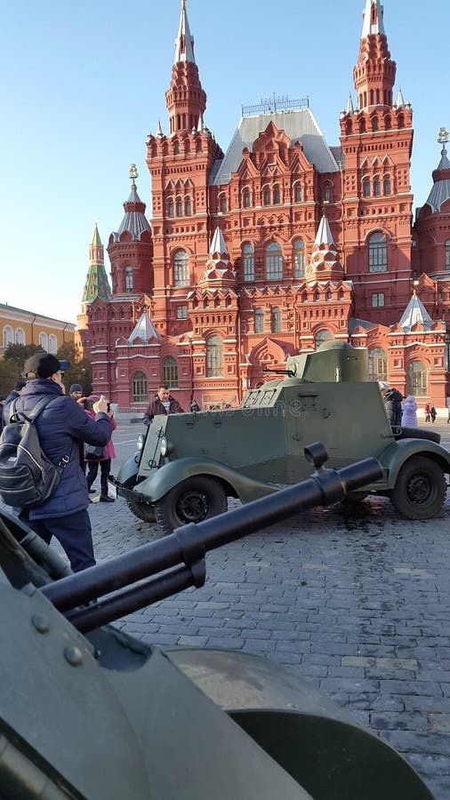 Red place. Moscow editorial image. Image of military - 208174920