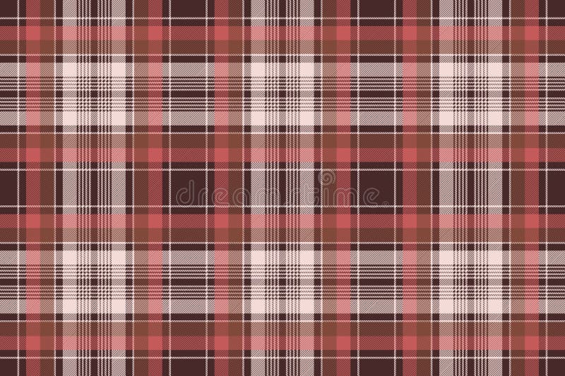 Red Plaid Fabric Texture Background Seamless Pattern Stock Vector ...