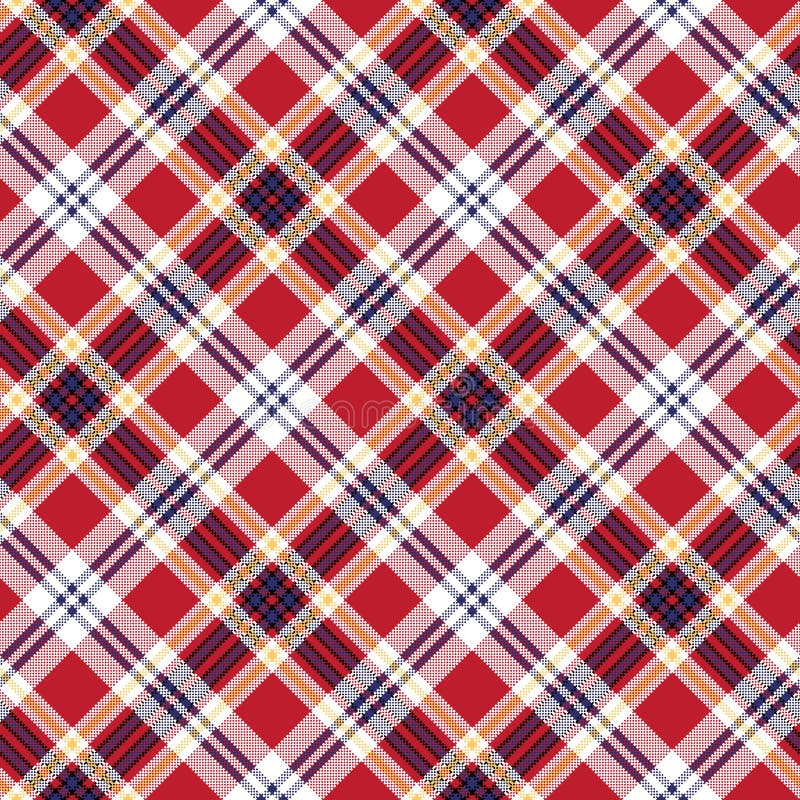Red Plaid Seamless Fabric Texture Stock Vector - Illustration of fabric ...