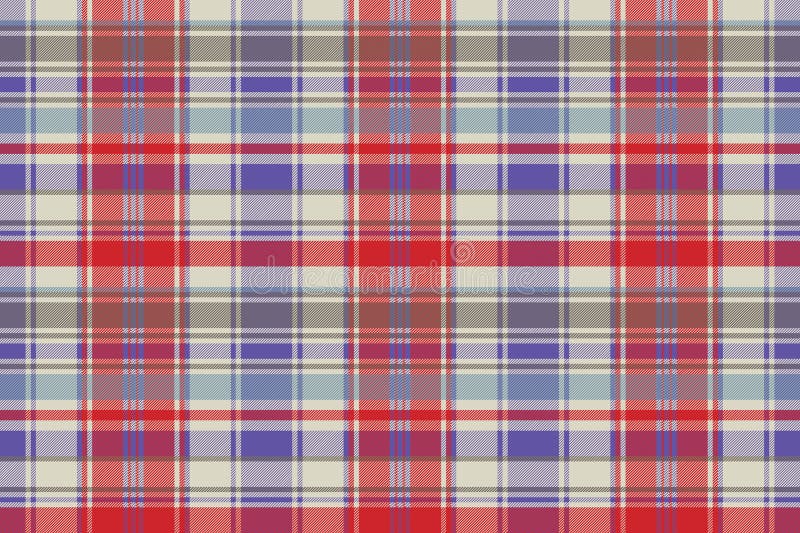 Red Plaid Tartan Fabric Texture Seamless Pattern Stock Vector ...