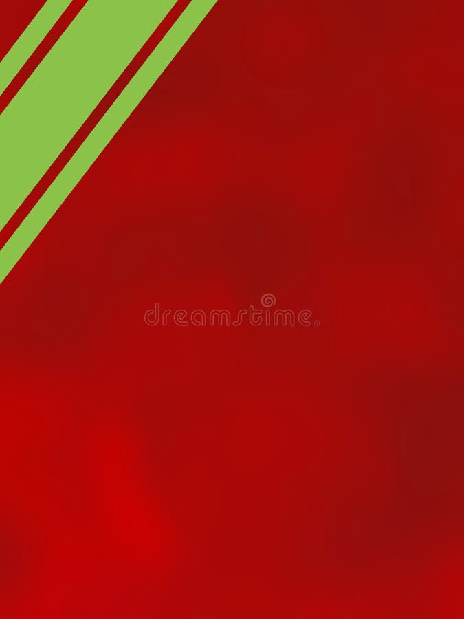 Red Plain Background with Green Color Ribbon in Corner Stock ...