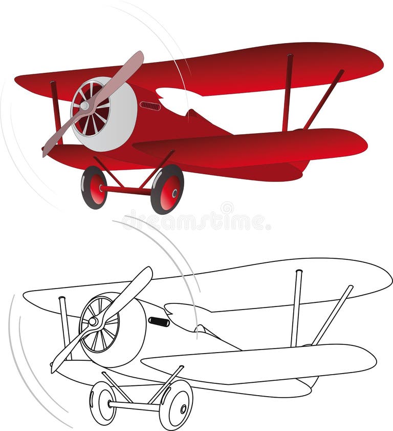 Red Airplane Drawing Stock Illustrations – 4,071 Red Airplane Drawing ...