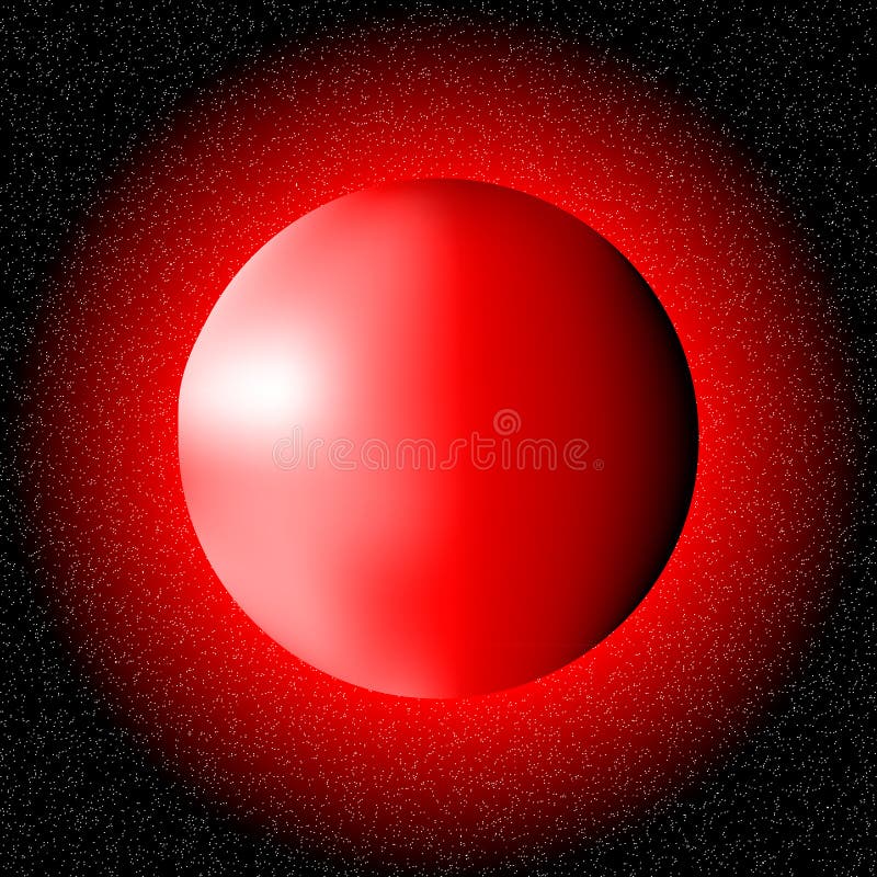 Red planet stock vector. Illustration of space, cosmos - 21888798