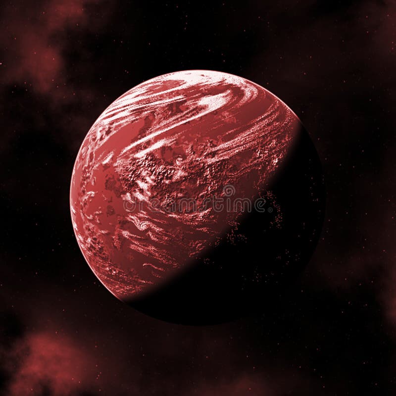 Red Planet stock illustration. Illustration of moon, solar - 5364712
