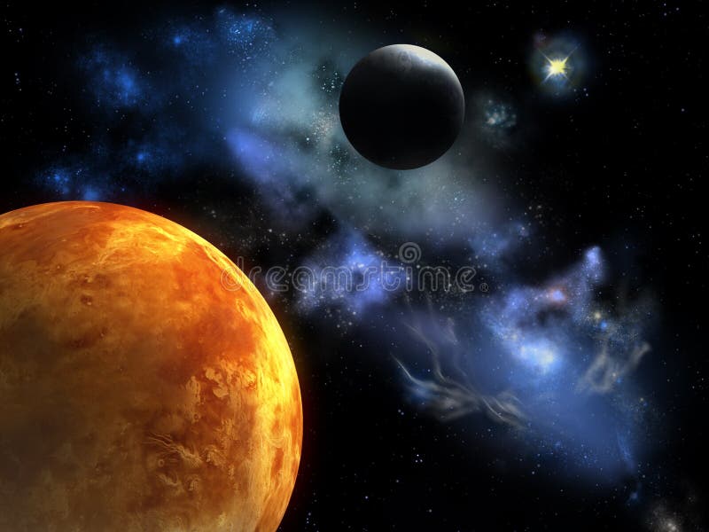 Red planet stock illustration. Illustration of orbit, cloud - 4955312