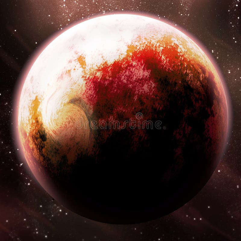 Red Planet stock illustration. Illustration of moon, solar - 5364712