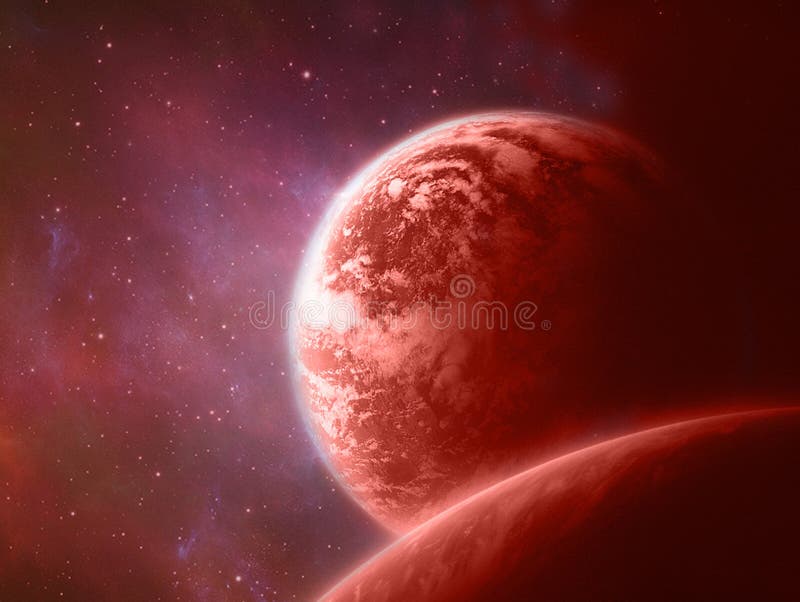 Red planet stock illustration. Illustration of design - 48481955