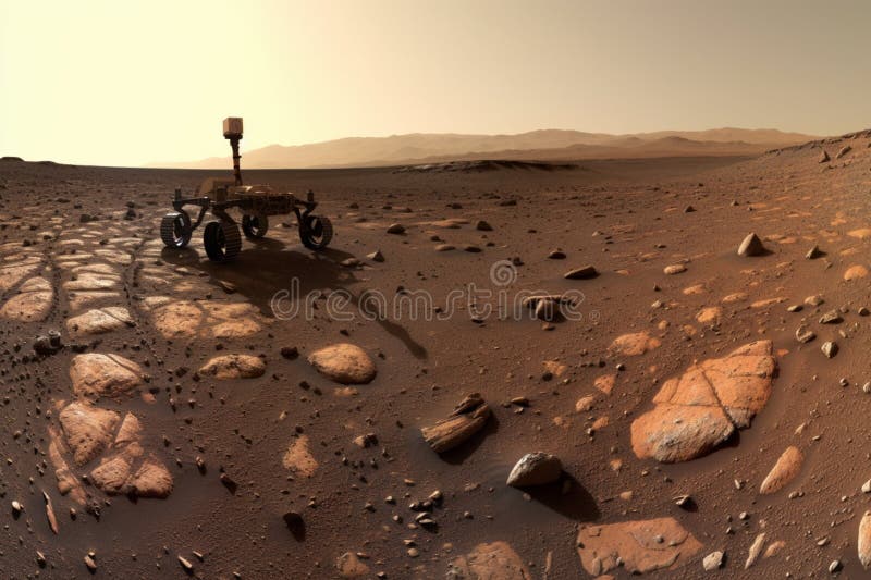 Red Planet Explorer, Perseverance Rover Decodes Mars Secrets Stock ...