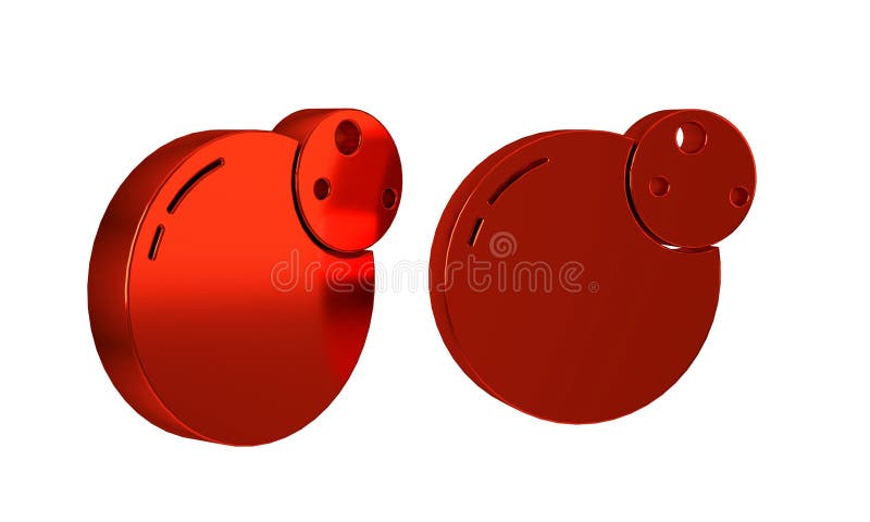 Red Planet Icon Isolated on Transparent Background. Stock Illustration ...