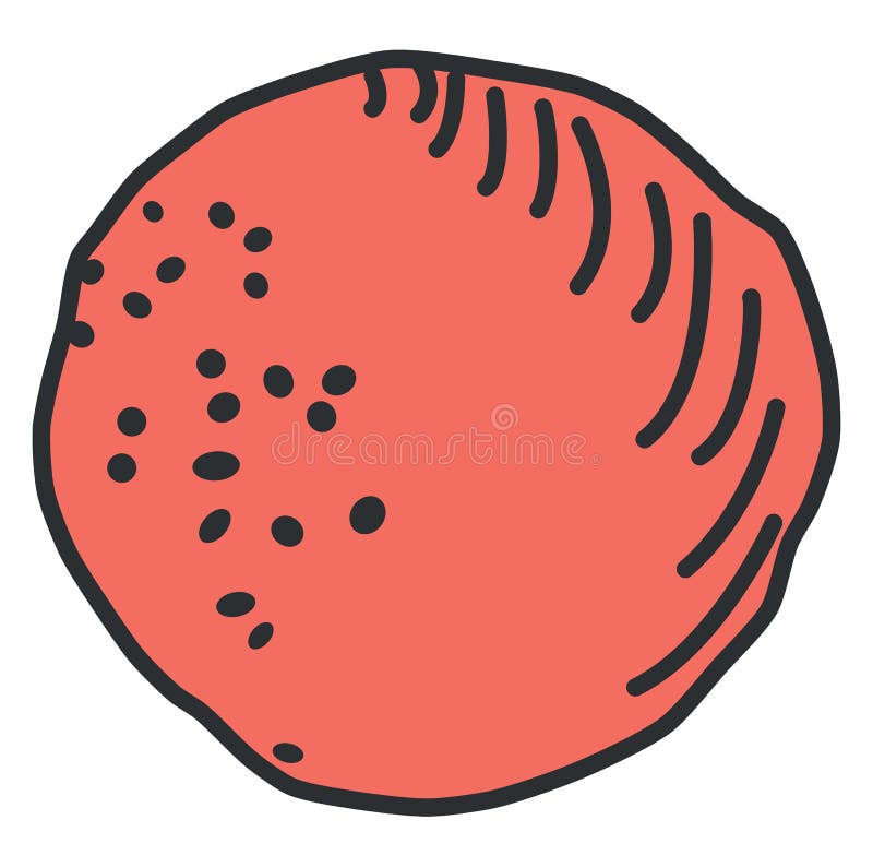 Red planet, icon stock vector. Illustration of star - 260370858