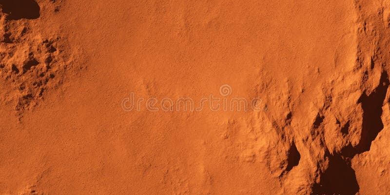 Red Planet Mars Landscape with Mountains and Rocks Flat Lay Top View ...