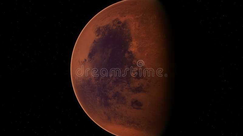 Red Planet Mars in the Starry Sky Stock Image - Image of mars, neptune ...