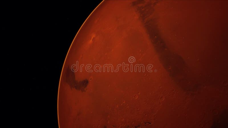Red Planet Mars in the Starry Sky Stock Image - Image of deep, outer ...