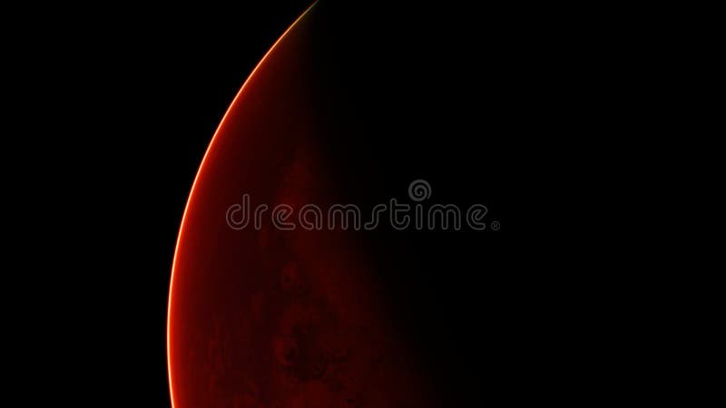 Red Planet Mars in the Starry Sky Stock Image - Image of dark ...