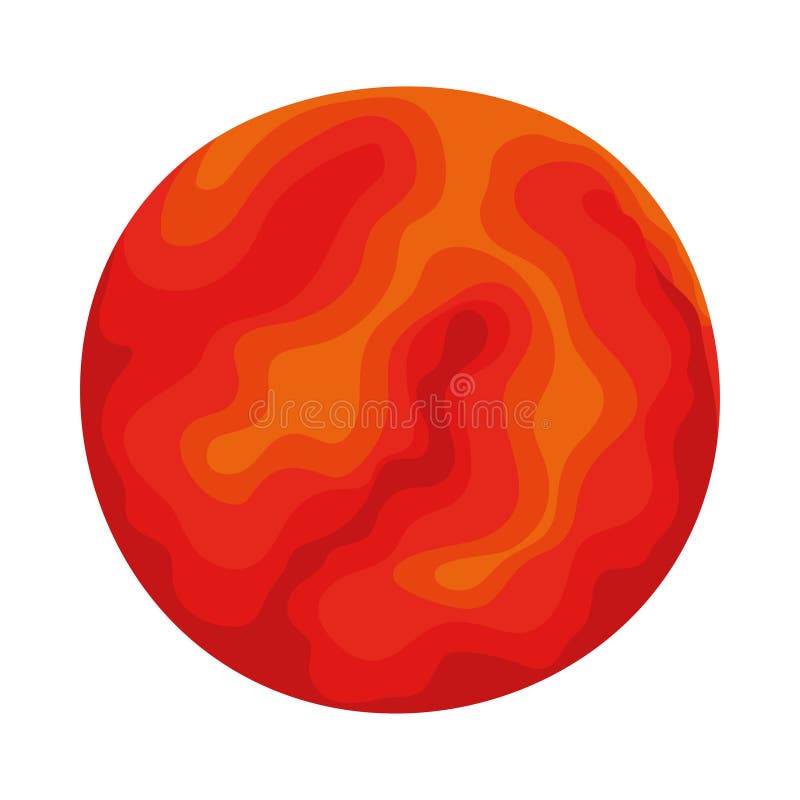 Red planet space outer stock vector. Illustration of isolated - 284032052