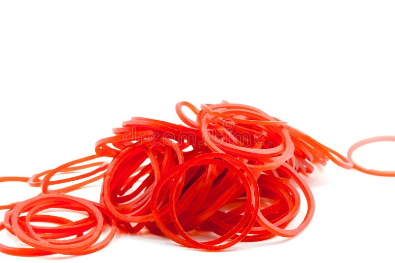 Red plastic band stock image. Image of collection, objects - 66219359