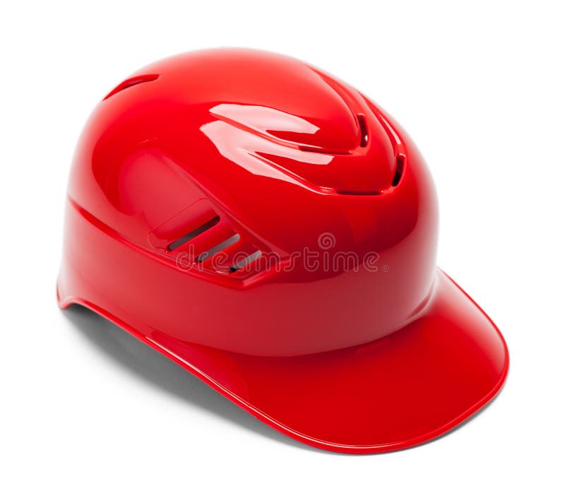 Baseball Helmet Red stock photo. Image of helmet, plastic - 101441660