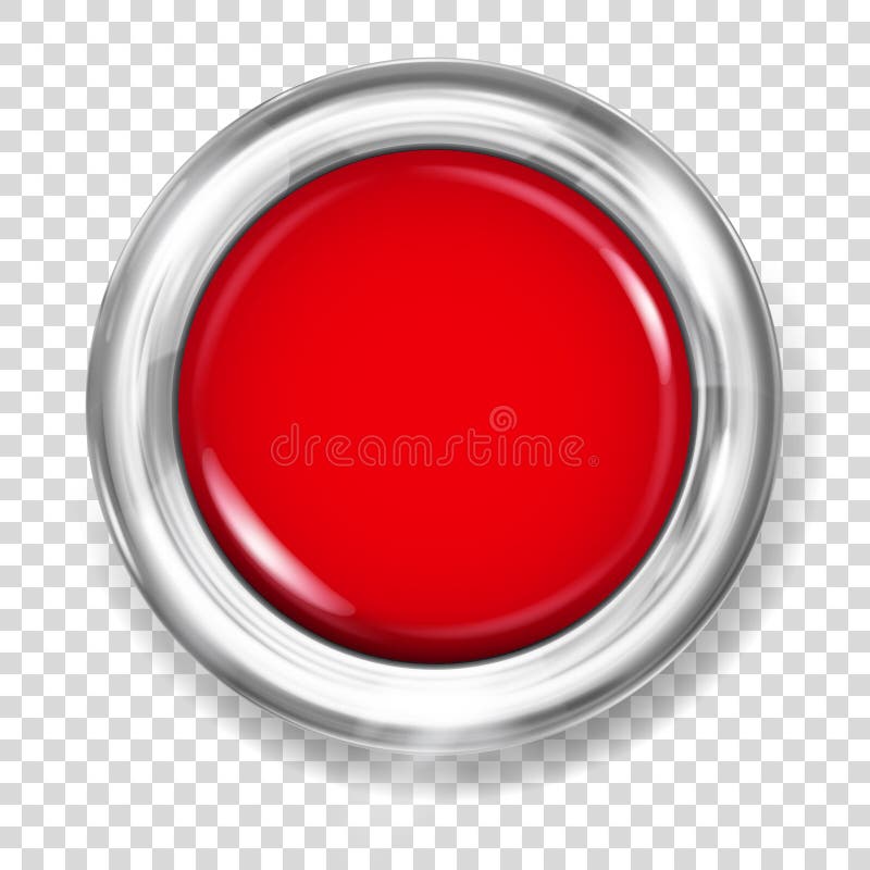 Big red button stock vector. Illustration of business - 50796427