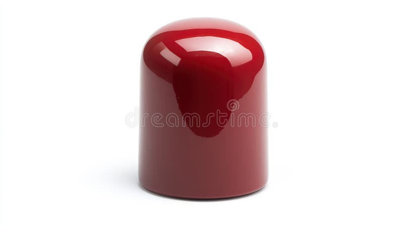 Red Plastic Cap, Studio Shot, White Background, Industrial Use Stock ...
