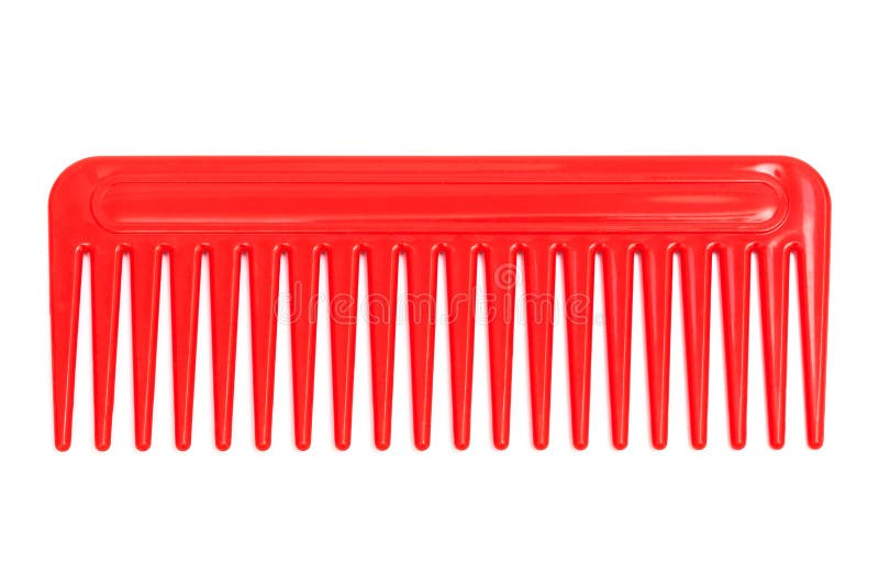 Plastic comb over white stock photo. Image of item, code - 231570440