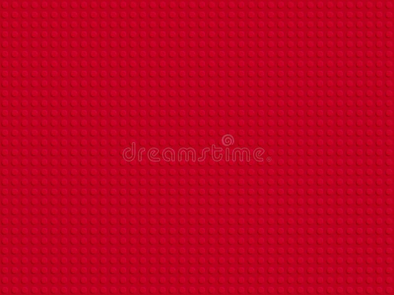 Red Plastic Constructor Blocks Plate Seamless Pattern Flat Design Stock ...