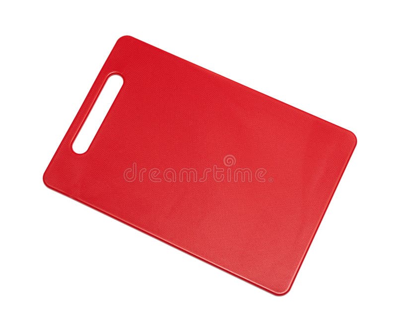 Red plastic cutting board stock image. Image of domestic - 47423293