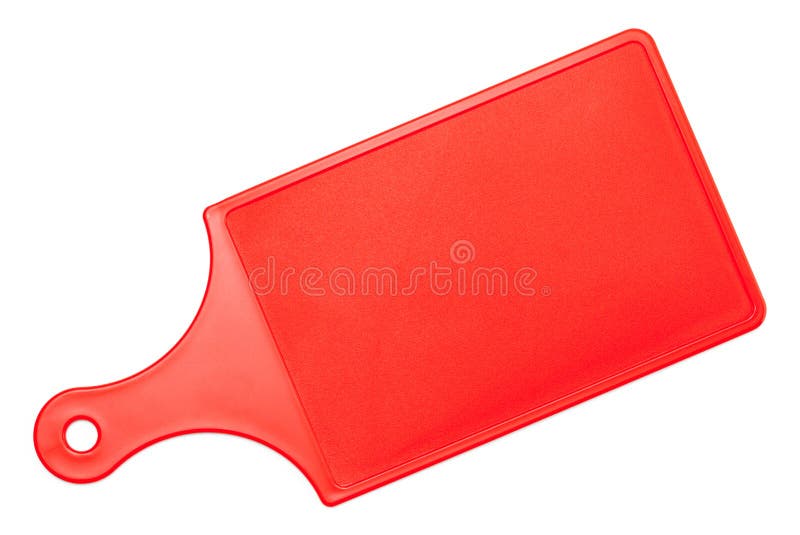 Red Plastic Cutting Board stock photo. Image of kitchen - 268051048