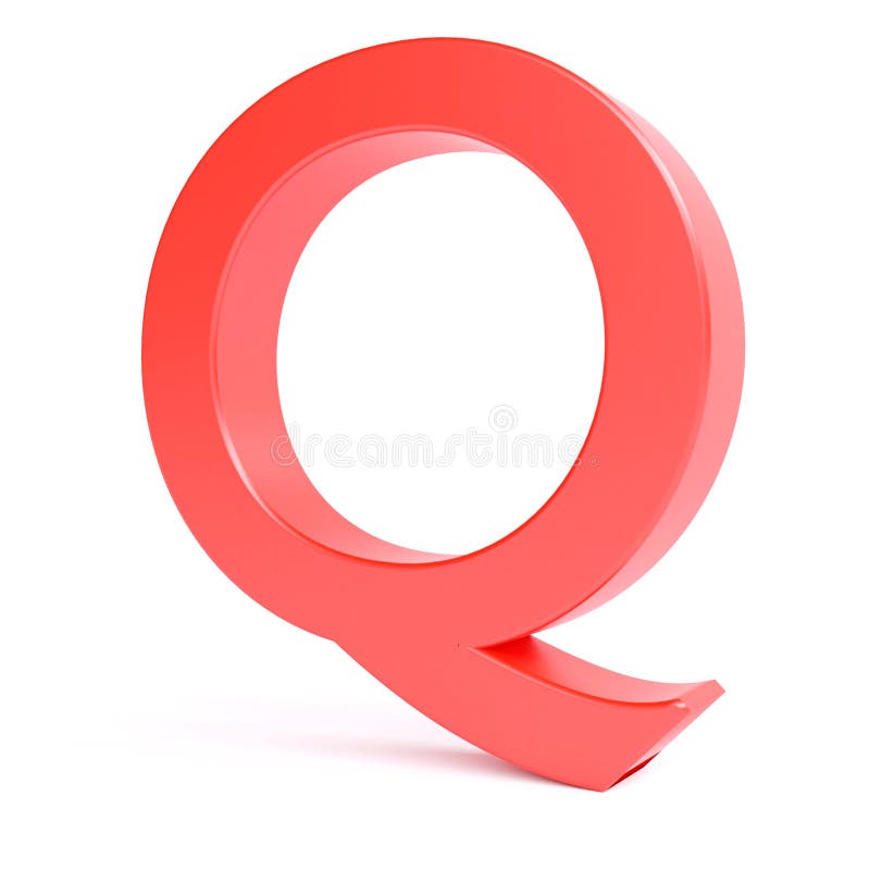 Red plastic letter stock illustration. Illustration of modern - 99059078