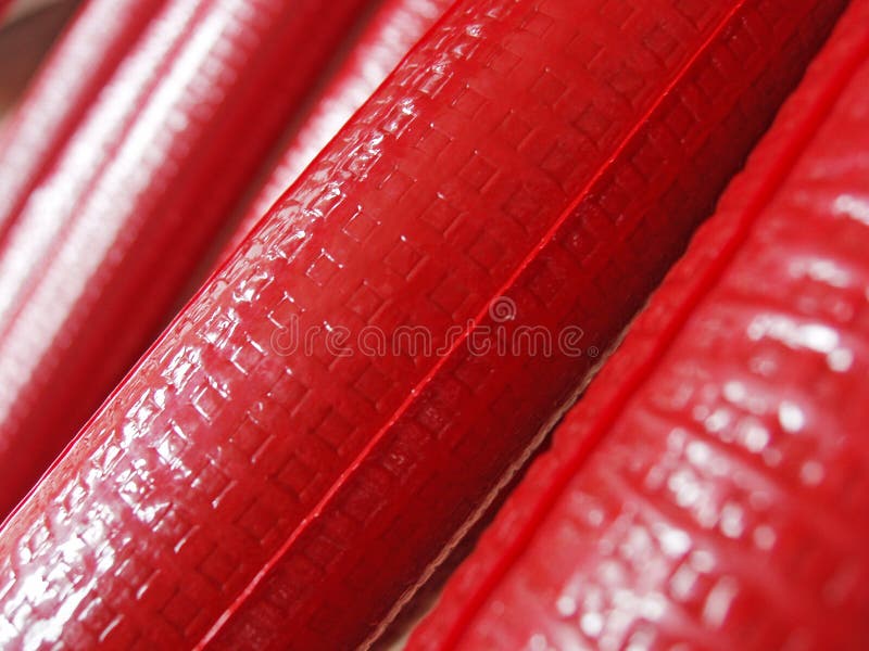 Red plastic pipes stock photo. Image of construction, building - 689136